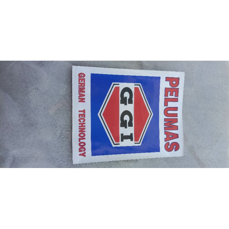 Jual stiker sticker logo emblem oli lawas GGI oil NOS | Shopee Indonesia