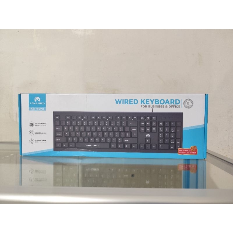 Jual KEYBOARD MIKUSO USB KB-049U wired | Shopee Indonesia