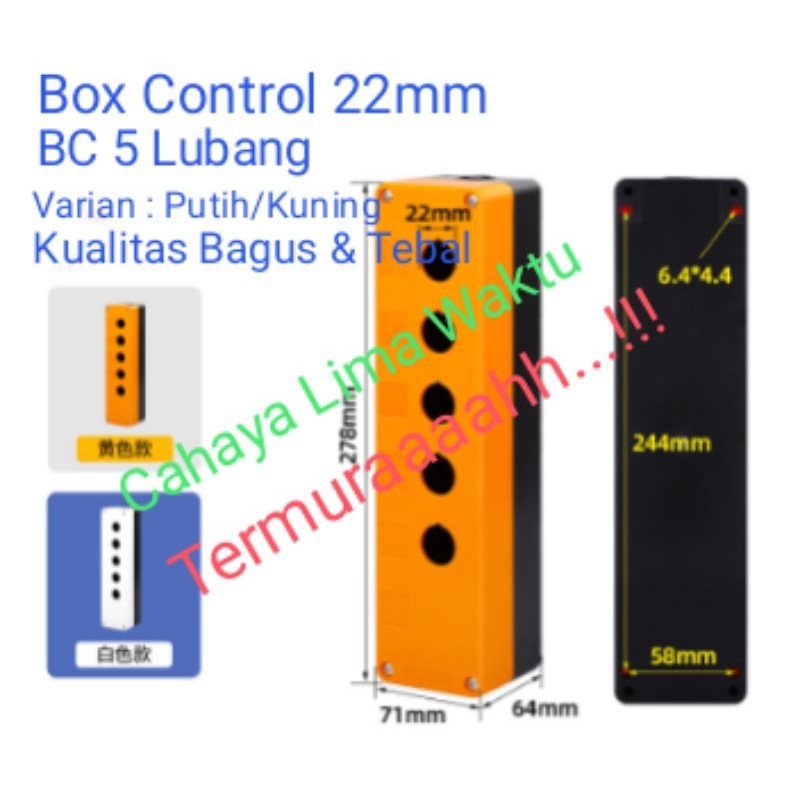 Jual Box Control / push Button 5 Lubang 22mm | Shopee Indonesia