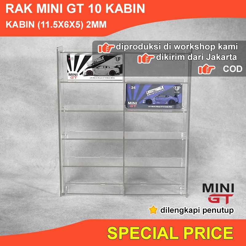 Jual RAK DIECAST MINI GT 10 KABIN DIY | Shopee Indonesia