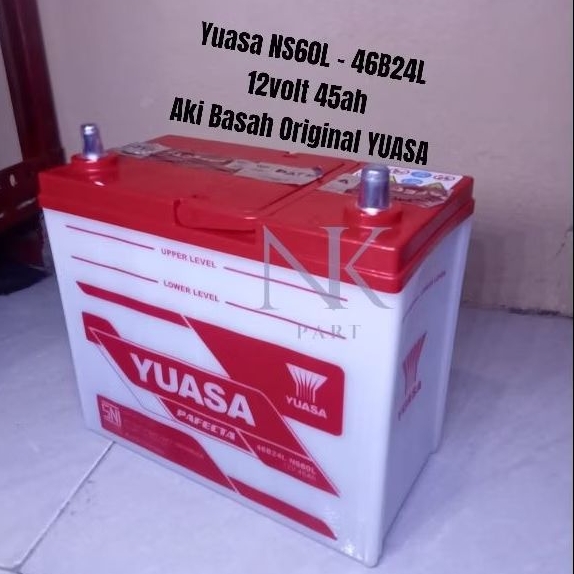 Jual Aki Mobil Toyota Voxy, Nav-1, Nissan Leaf Electric Yuasa NS60L ...