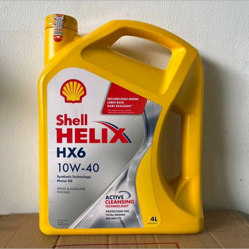 Jual SHELL HELIX HX6 10W-40 4L||ORIGINAL | Shopee Indonesia