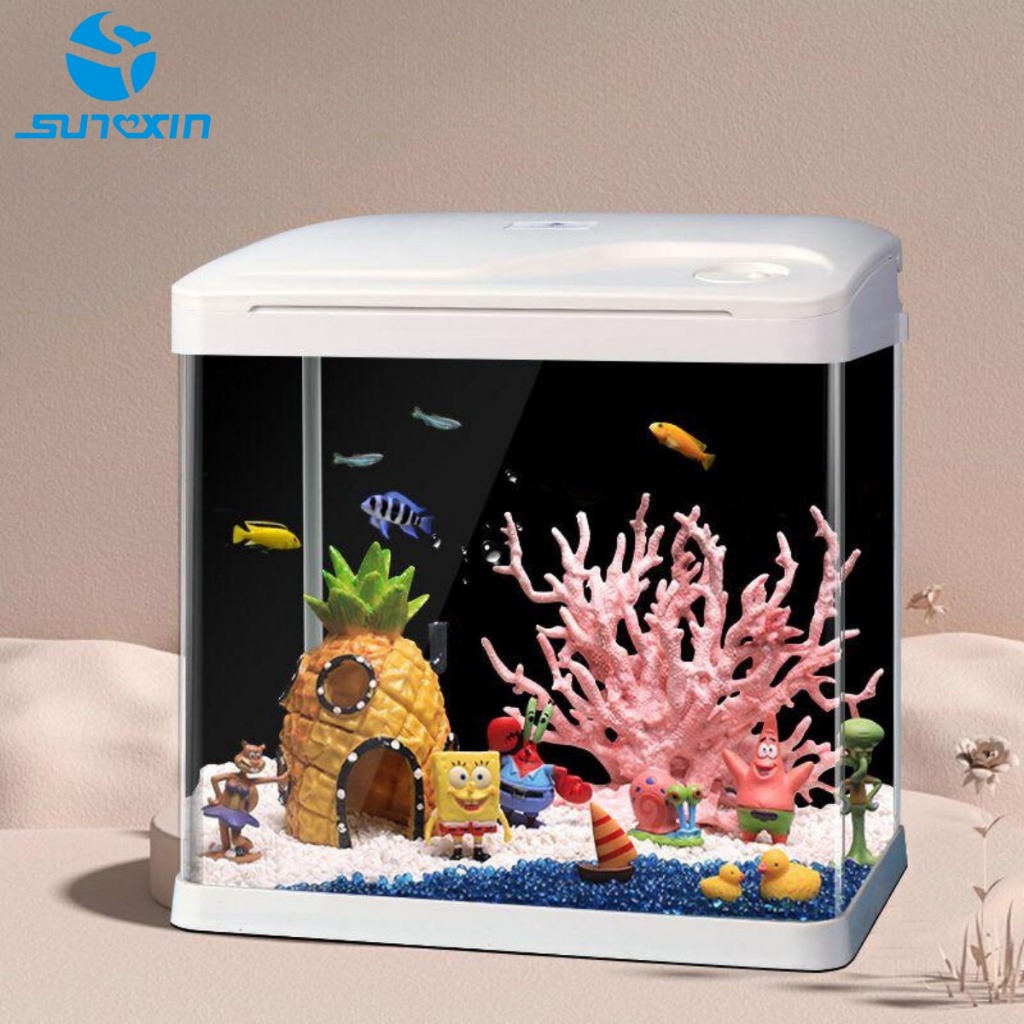 Jual Sunxin - Akuarium Ikan Mini 320/400/520/620 Tangki Ikan Mini ...