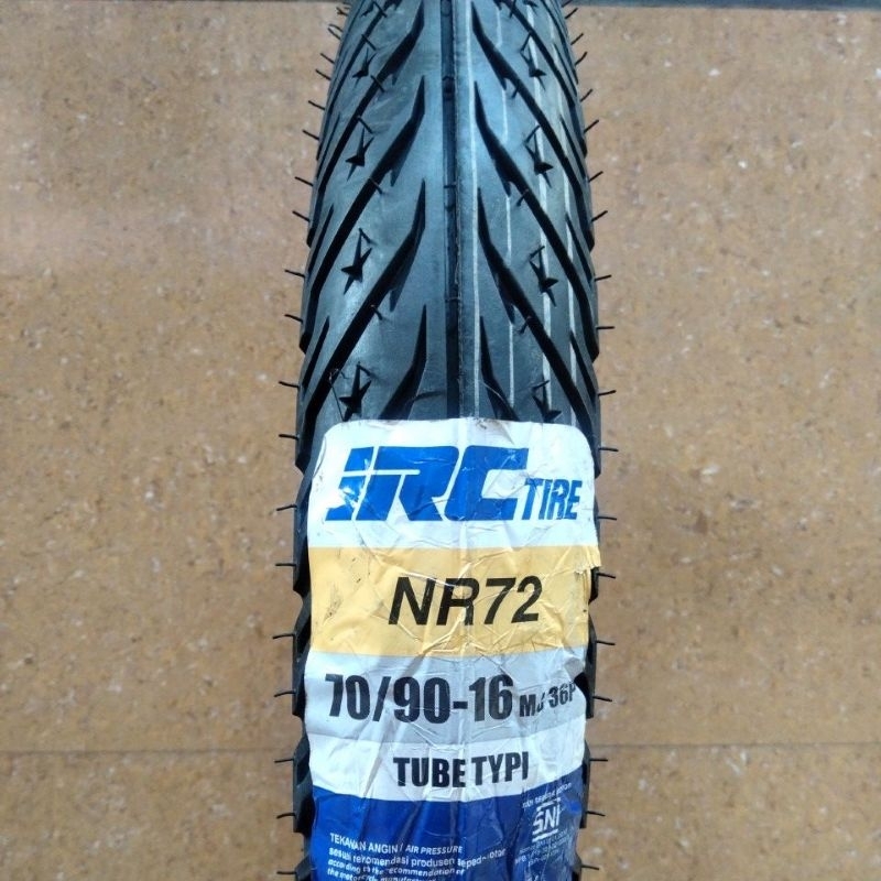 Jual Ban Luar Motor Ring 16 IRC NR72 70/90 -16 Tube Type Ring16 Nouvo ...