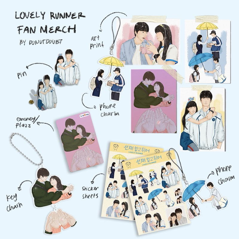 Jual Lovely Runner Kdrama Fan Merch - Epoxy Glitter Pin Phone Charm ...