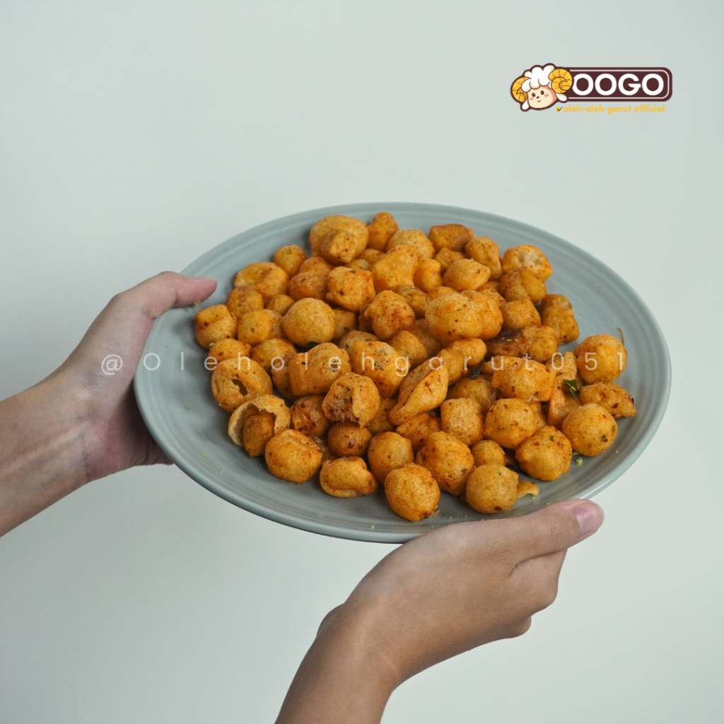 Jual OOGO Endog lewo pedas original 1kg khas garut Cimol kering pedes ...