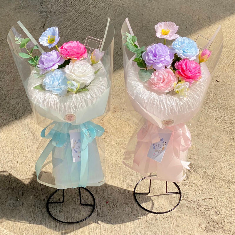 Jual BY.NDA {RO2}Buket Bunga Korean Style / Round flower bouquet Hadiah ...