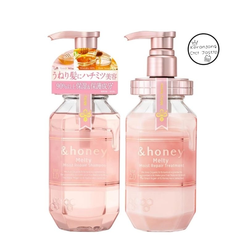 Jual &HONEY MELTY MOIST REPAIR SHAMPOO HAIR PACK TREATMENT HAIR OIL ORIGINAL JAPAN | Shopee ...