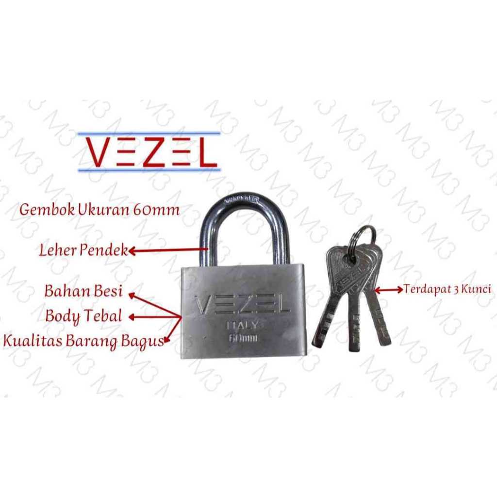 Jual GEMBOK RUMAH / GEMBOK PAGAR / GEMBOK LEHER PENDEK 60MM | Shopee ...
