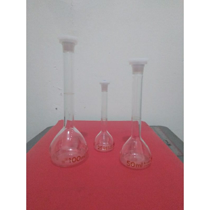 Jual Labu Ukur 100ML Iwaki. Volumetric Flask PP Stopper 100ML Iwaki ...