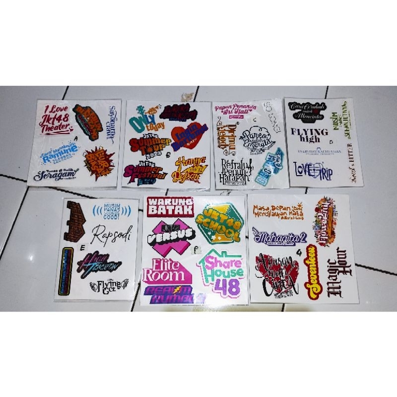 Jual [READY] Sticker JKT48 PACK Terbaru logo single theater event ...