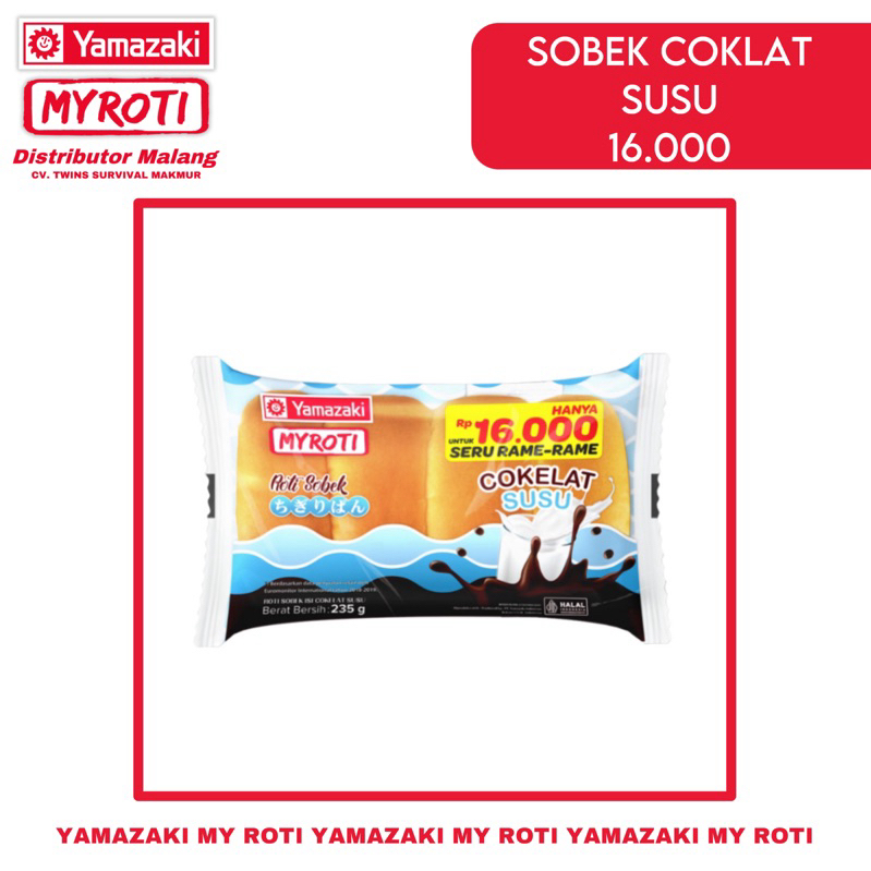 Jual ROTI SOBEK COKELAT SUSU YAMAZAKI MYROTI | Shopee Indonesia