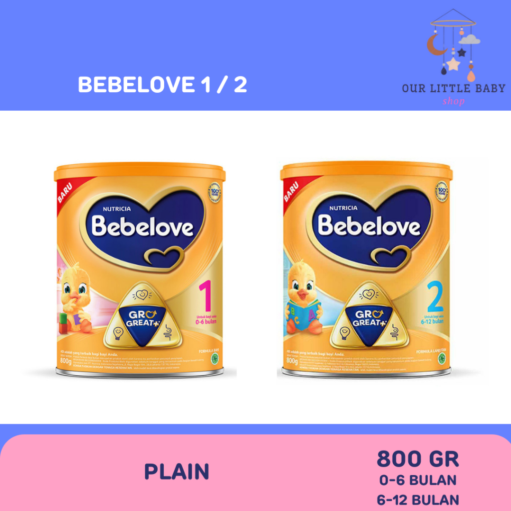Jual BEBELOVE 1 DAN 2 800 GRAM SUSU FORMULA BEBELOVE | Shopee Indonesia