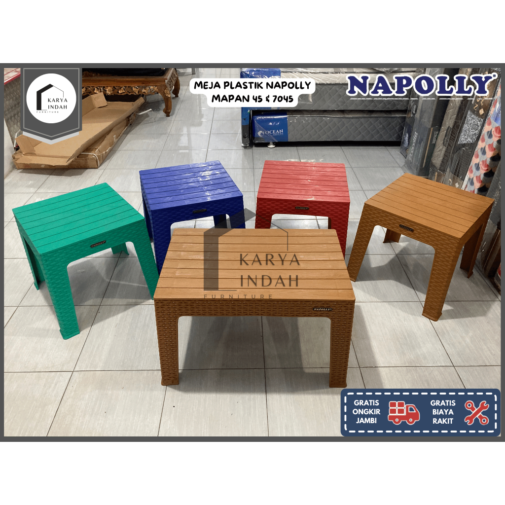 Jual Meja Plastik NAPOLLY MAPAN 45 7045 - Meja Teras / Santai / Cafe ...