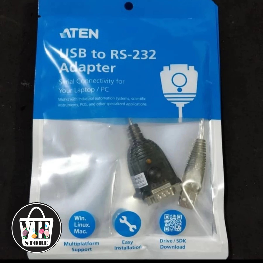 Jual KABEL ATEN USB TO SERIAL RS232 DB9 UC 232A / ATEN RS232 | Shopee ...