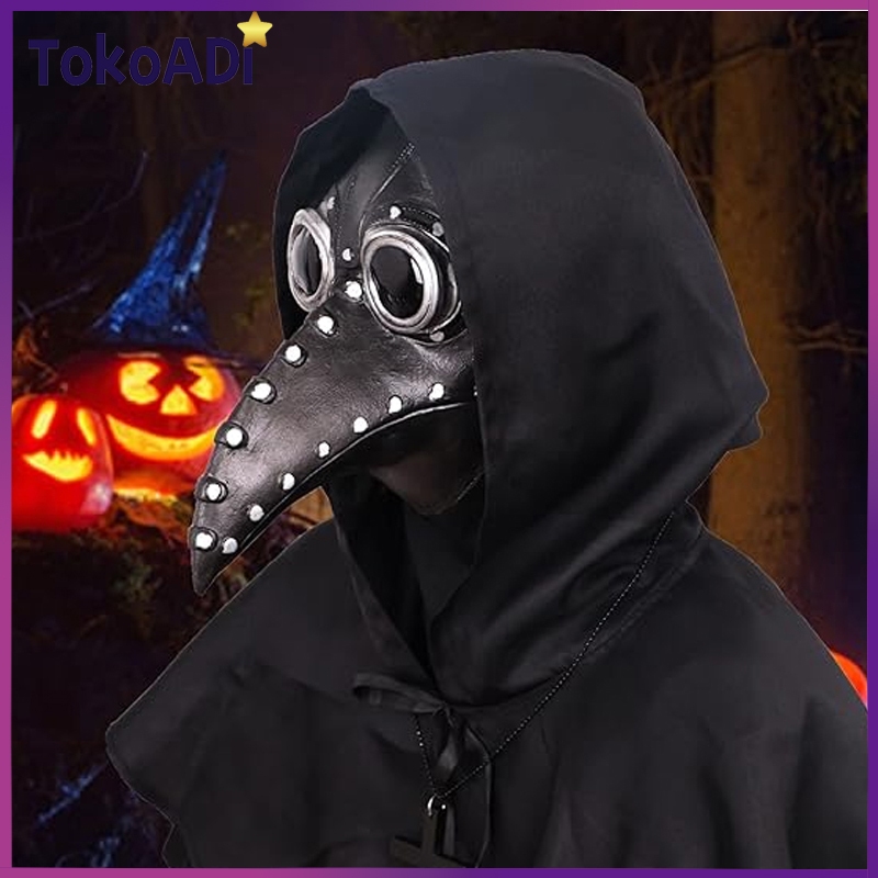 Jual Topeng Steampunk Plague Doctor Mask Bird Beak topeng untuk ...
