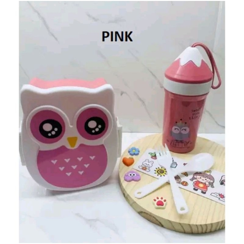 Jual Kotak Makan Anak kotak Bekal + Botol Minum Anak Karakter | Shopee Indonesia
