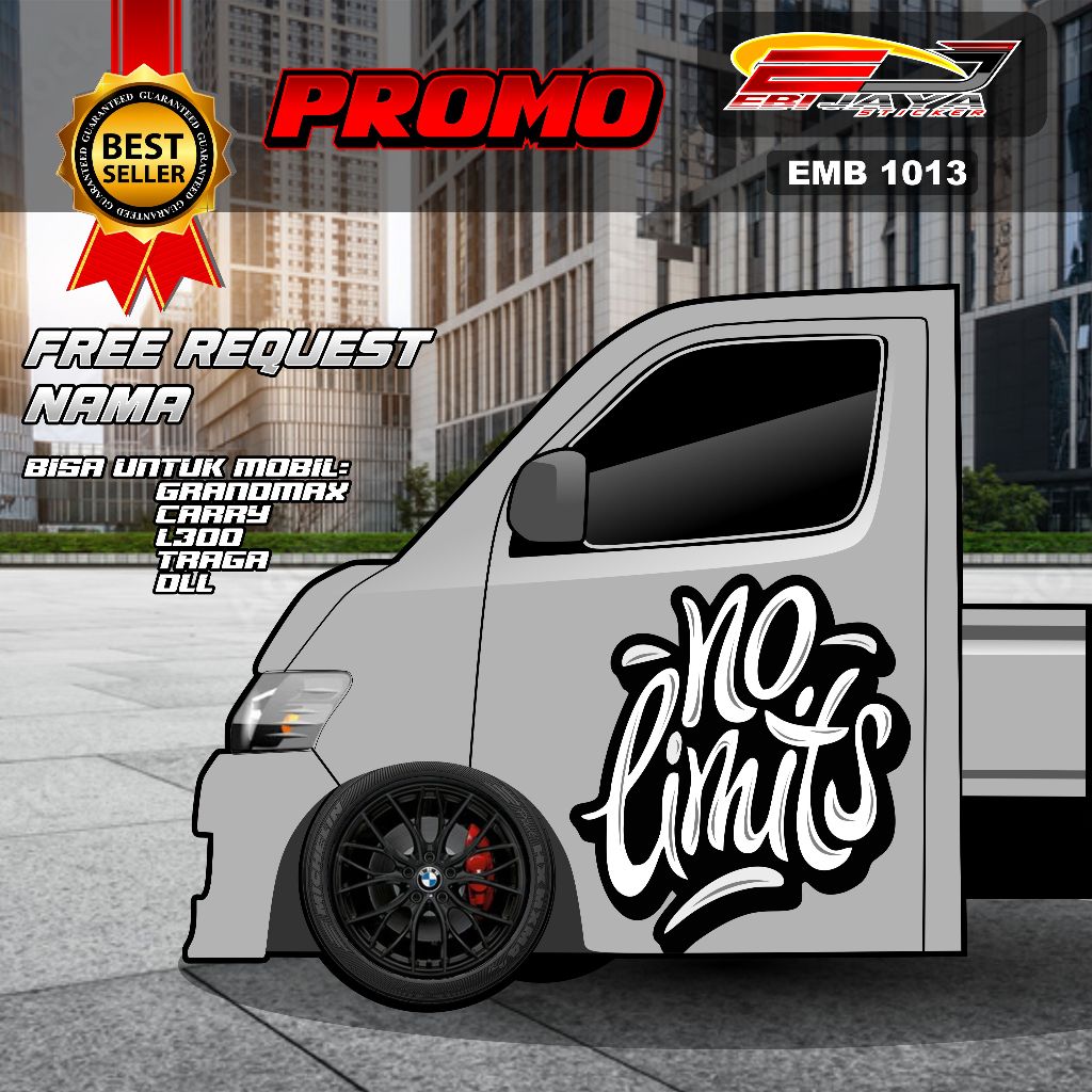 Jual STIKER DECAL GAMBAR ALL PICK UP 2 SISI-STIKER PINTU SEMUA PICK UP BISA PAKAI VARIASI DESAIN ...