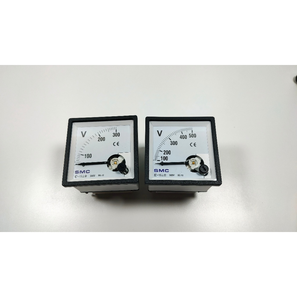 Jual Panel Meter SMC/Voltage Meter (Volt meter) BE-72 AC 300V 500V 600V ...