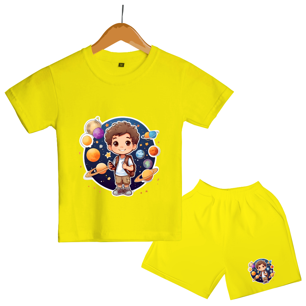 Jual GG Setelan Anak Cewek Cowok Kartun Astrophile Boy | Shopee Indonesia