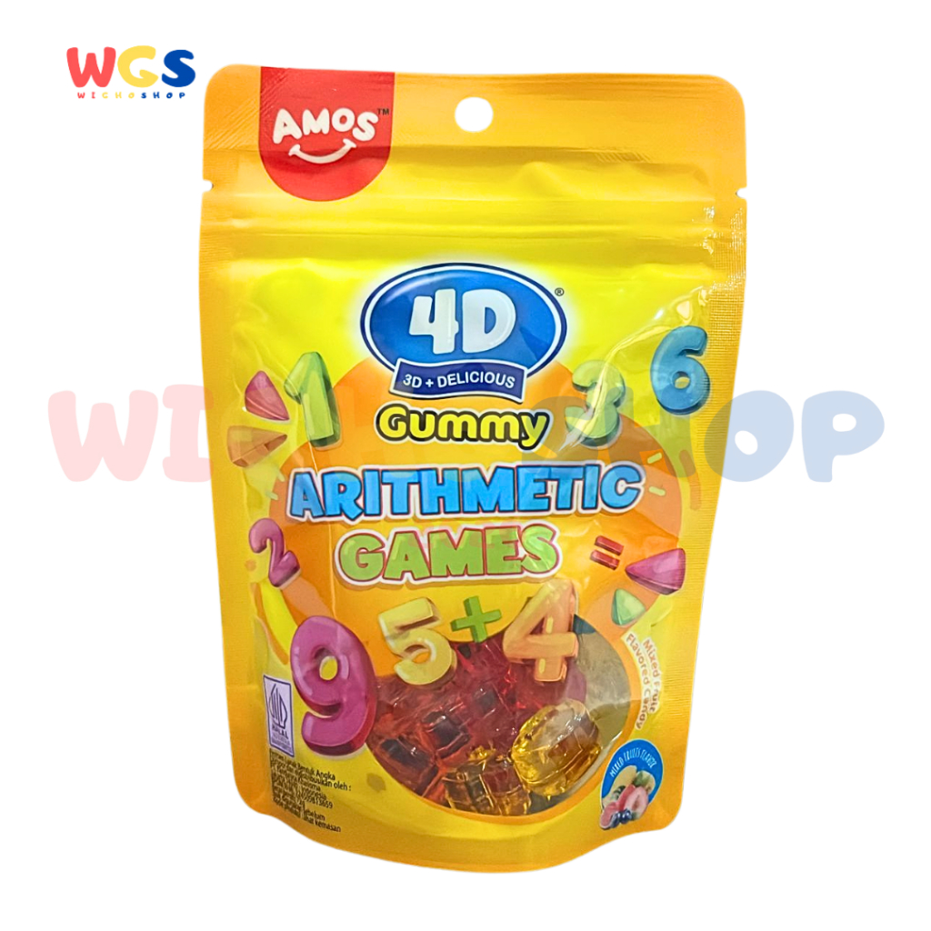 Jual AMOS Permen Gummy 4D Arithmetic Games 72g - Camilan Lezat dan Edukatif untuk Anak-Anak ...