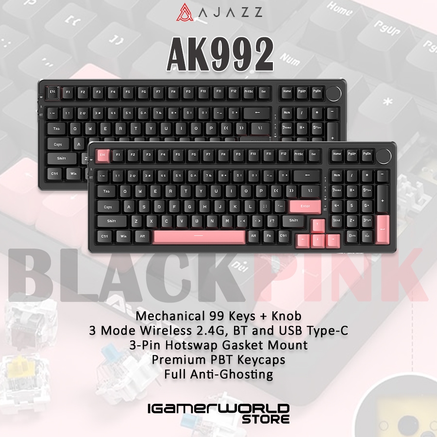 Jual Ajazz AK992 96% Wireless 3-Mode Mechanical Gaming Keyboard ...