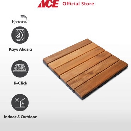 Jual D2289 Ace Rainbodeck 3X3 cm Quick Deck Acacia Wood Tile Garden ...