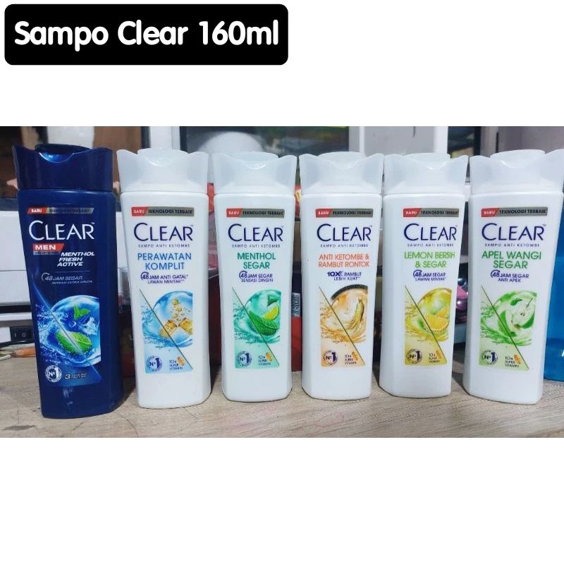 Jual Clear Shampoo Sampo Rambut Anti Ketombe 160ml ( Cek Varian Chat ...