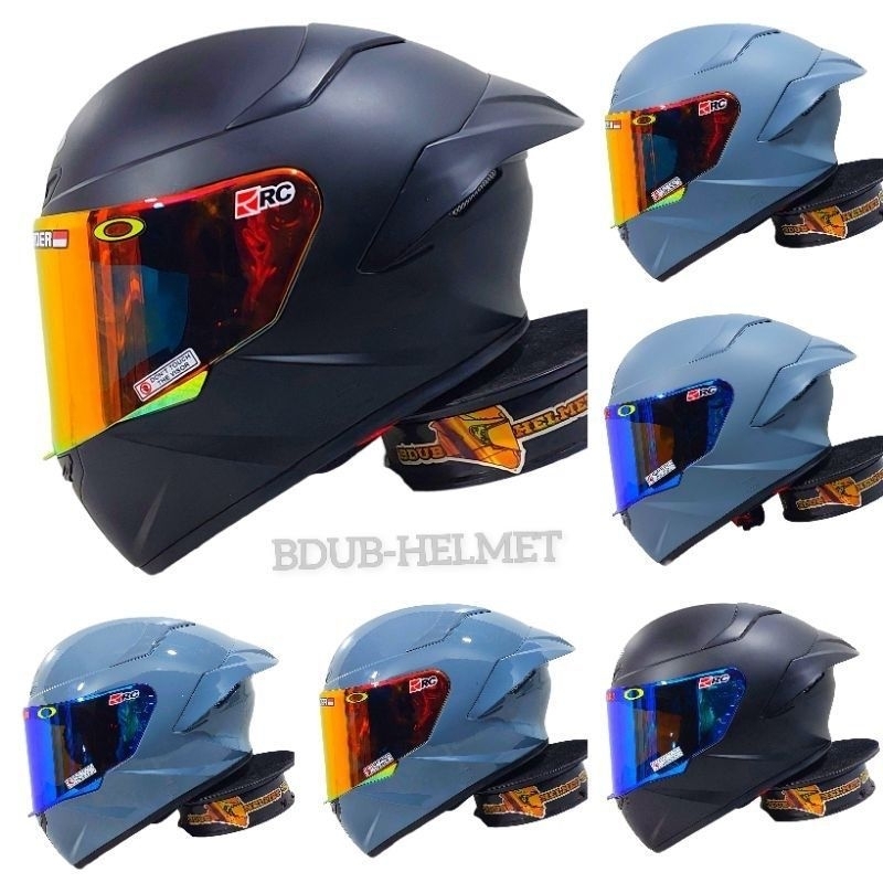 Jual helm ttc mla solid paket ganteng visor iridium original SNI ...
