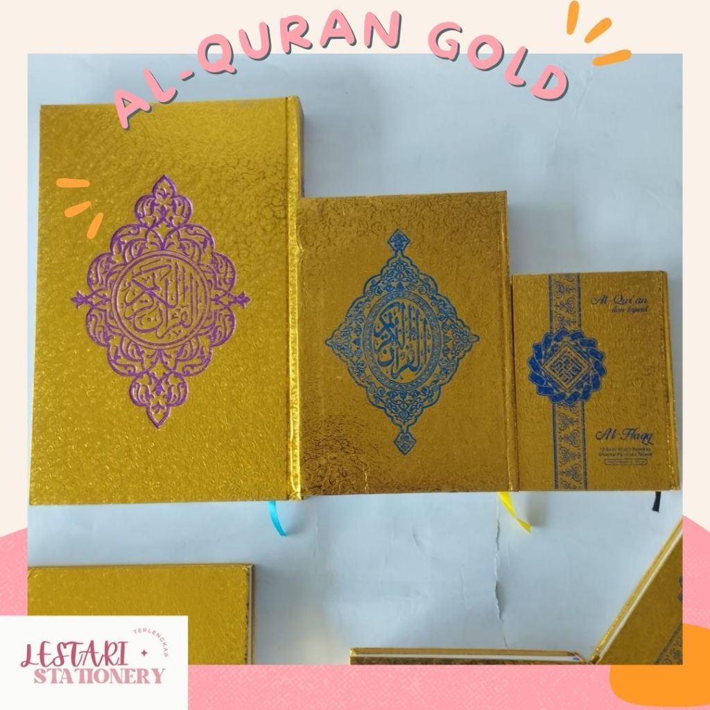 Jual Al-quran Gold A5/Al-quran Emas A5 Lestari Stationery | Shopee ...