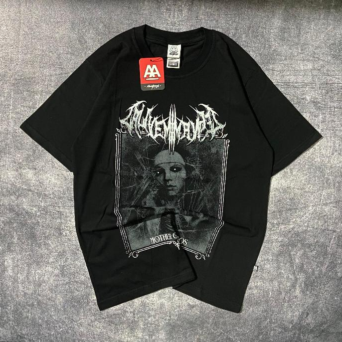 Jual T-shirt Satanic 666 Kaos Metal Hitam Pria Lengan Pendek Baju Kaos ...