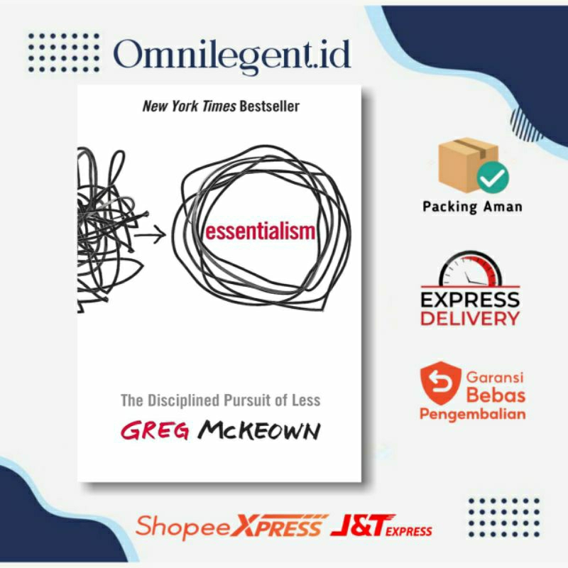 Jual Buku Essentialism: The Disciplined Pursuit of Less (English ...