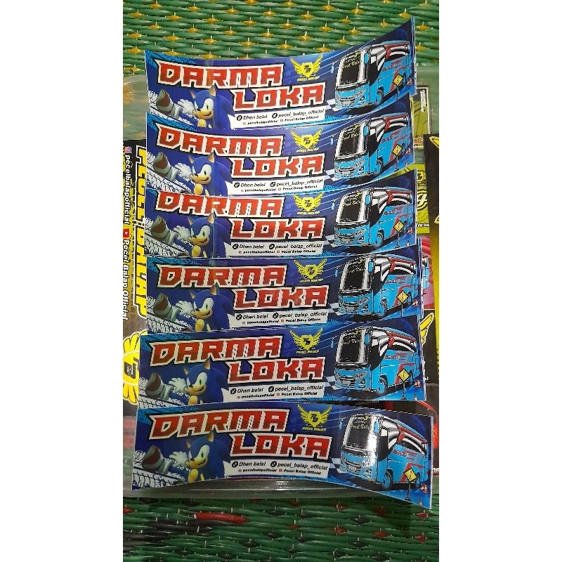 Jual STIKER bus telolet Pecel Balap DARMA LOKA ori 100% | Shopee Indonesia