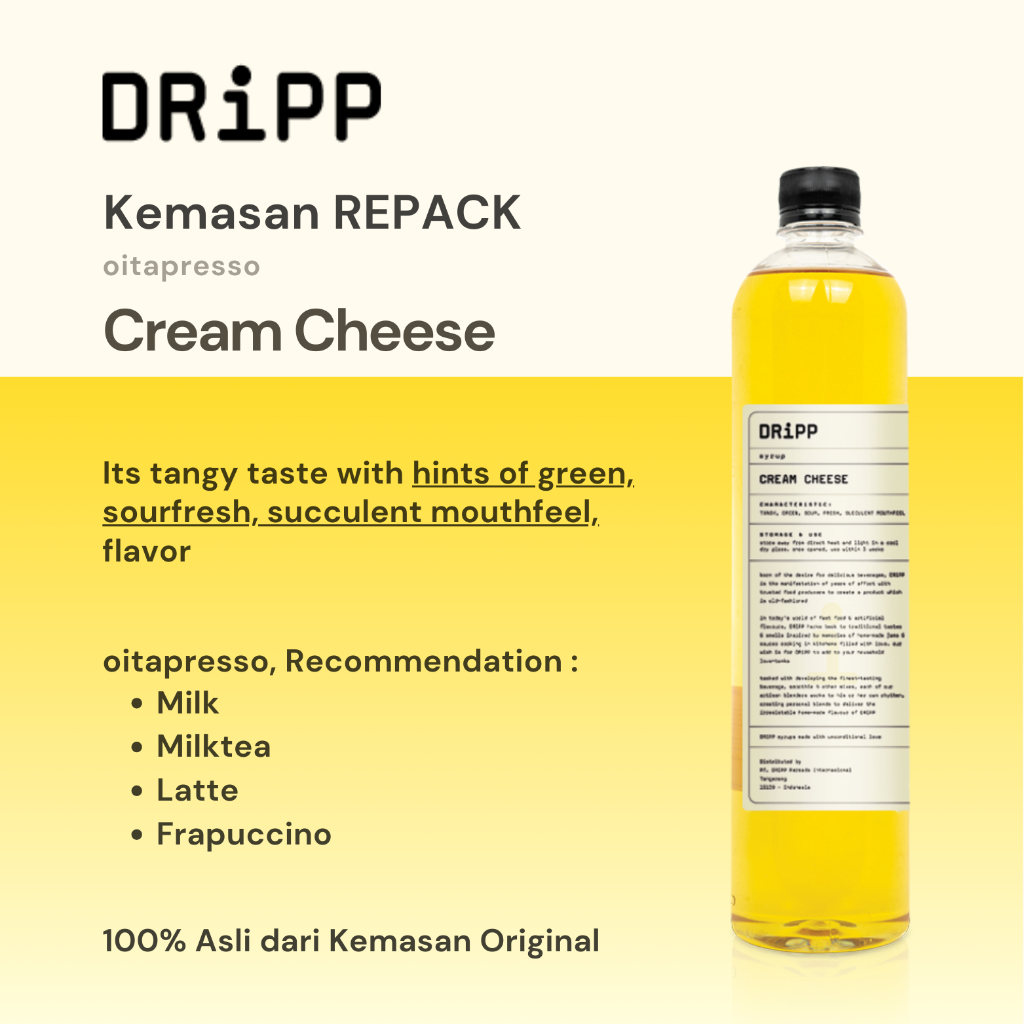 Jual REPACK - Dripp Cream Cheese Syrup [100] g | Shopee Indonesia