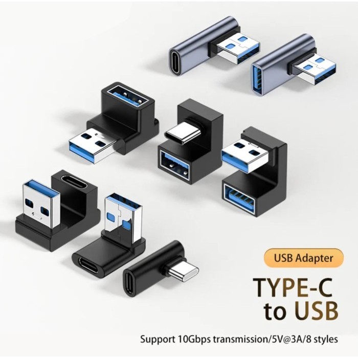 Jual USB ADAPTER CONVERTER DIRECTION CHANGER TYPE-C CONNECTOR DONGLE ...