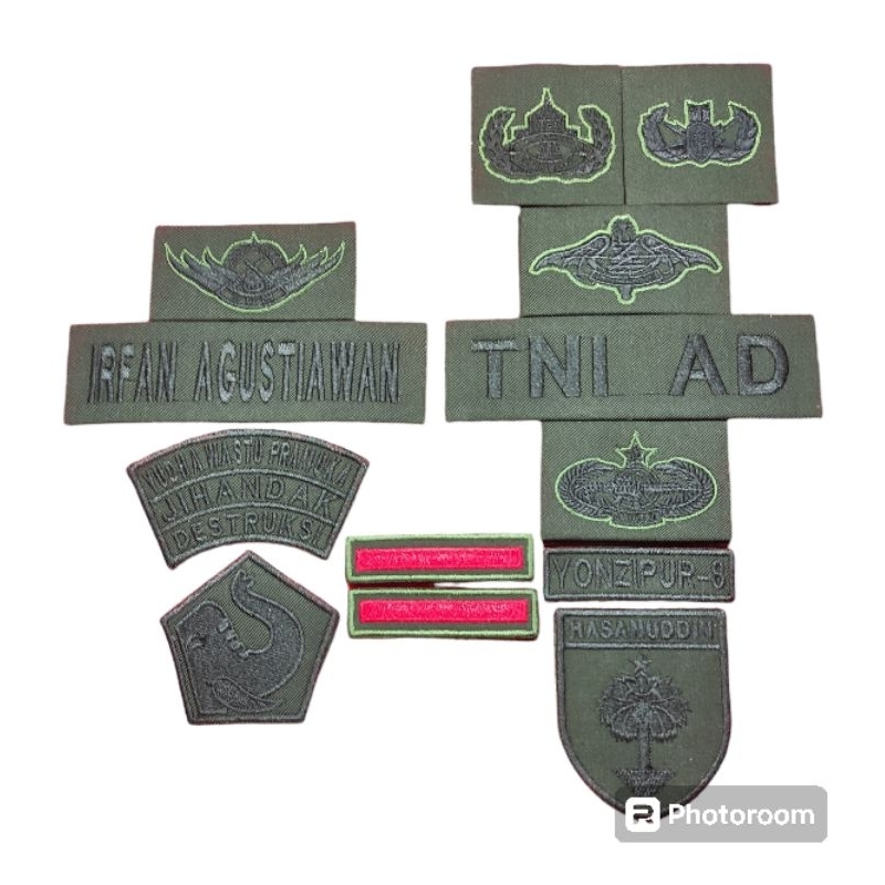 Jual PAPAN NAMA PERKERAS KAIN BORDIR TNI PERKERAS | Shopee Indonesia