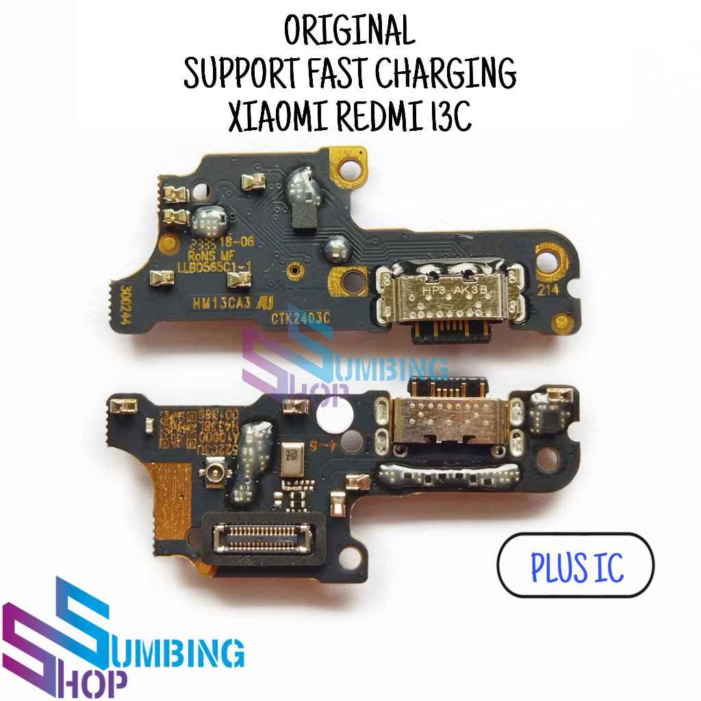 Jual Konektor Charger Redmi 13c Pcb Board Usb Papan Con Cas Mic Ori ...
