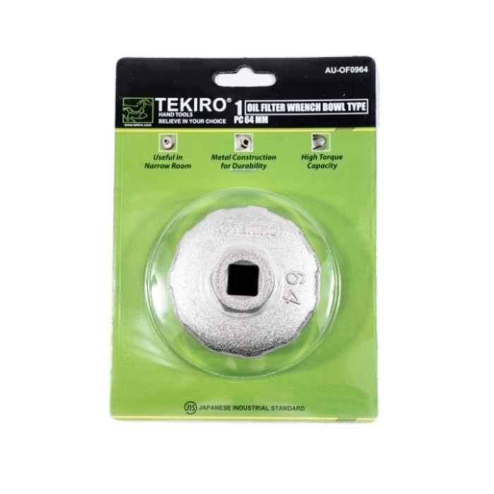 Jual TEKIRO Kunci Oil Filter 64MM Model Mangkok / Oil Filter Wrench 64 ...