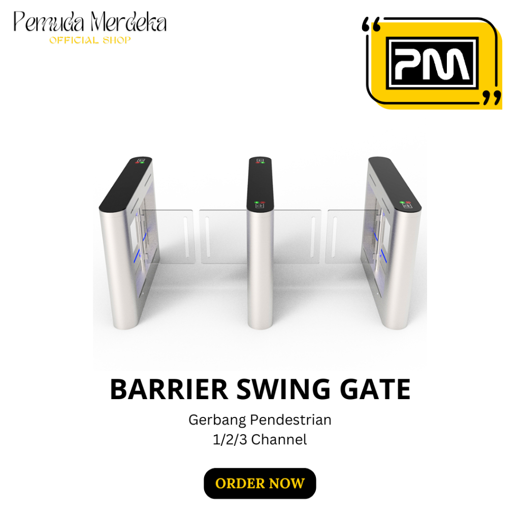 Jual Swing Gate Otomatis Turnstile Gate Gerbang Masuk 1/2/3 Jalur ...