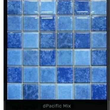 Jual Keramik 30x30 Roman Pre Cut dPasific sky, navy, mix (Motif mozaik ...