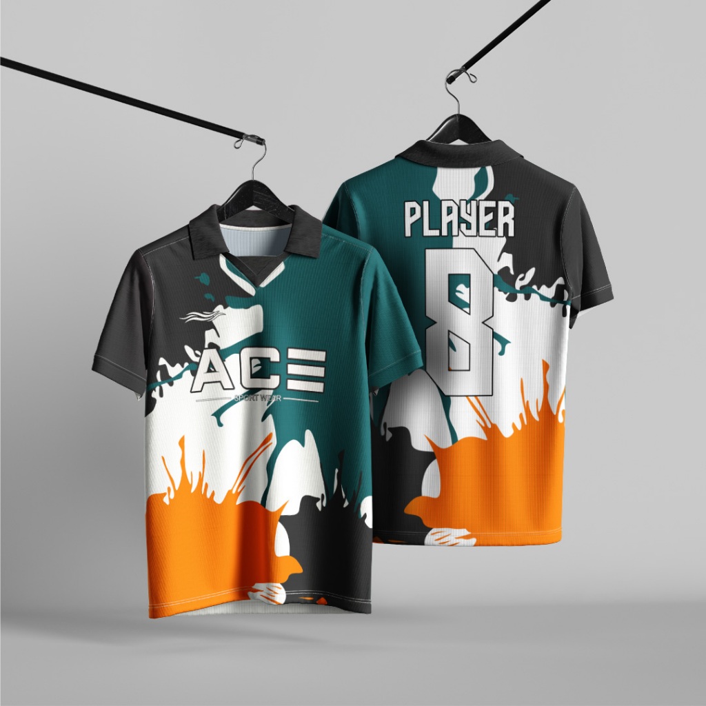 Jual Jersey Custom Setelan Jersi Motif Splash Color Printing Free ...
