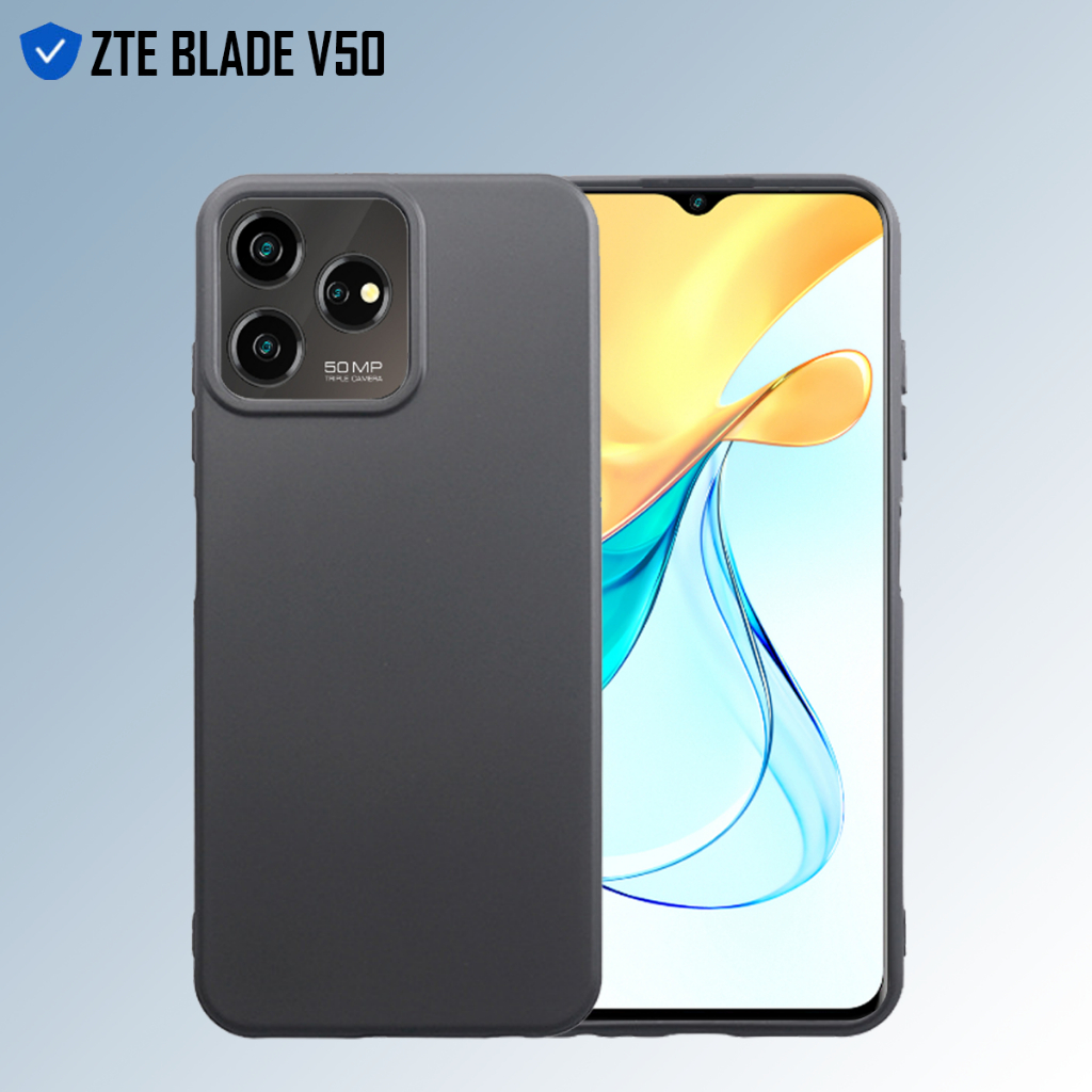 Jual Case ZTE Blade V50 Design 4G Black Matte Premium Ultra Slim Soft ...