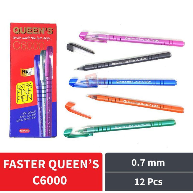Jual Pulpen/Pen Faster Queen C6000 (Lusin) | Shopee Indonesia