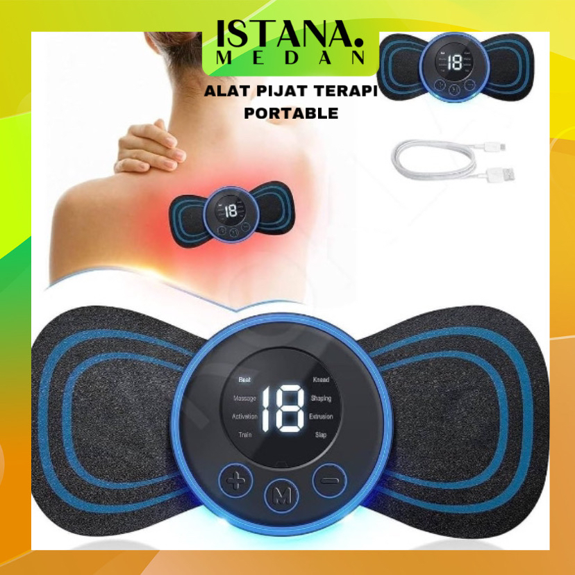 Jual ALAT PIJAT TERAPI ELEKTRIK MINI PAD EMS RECHARGEABLE / ALAT ...