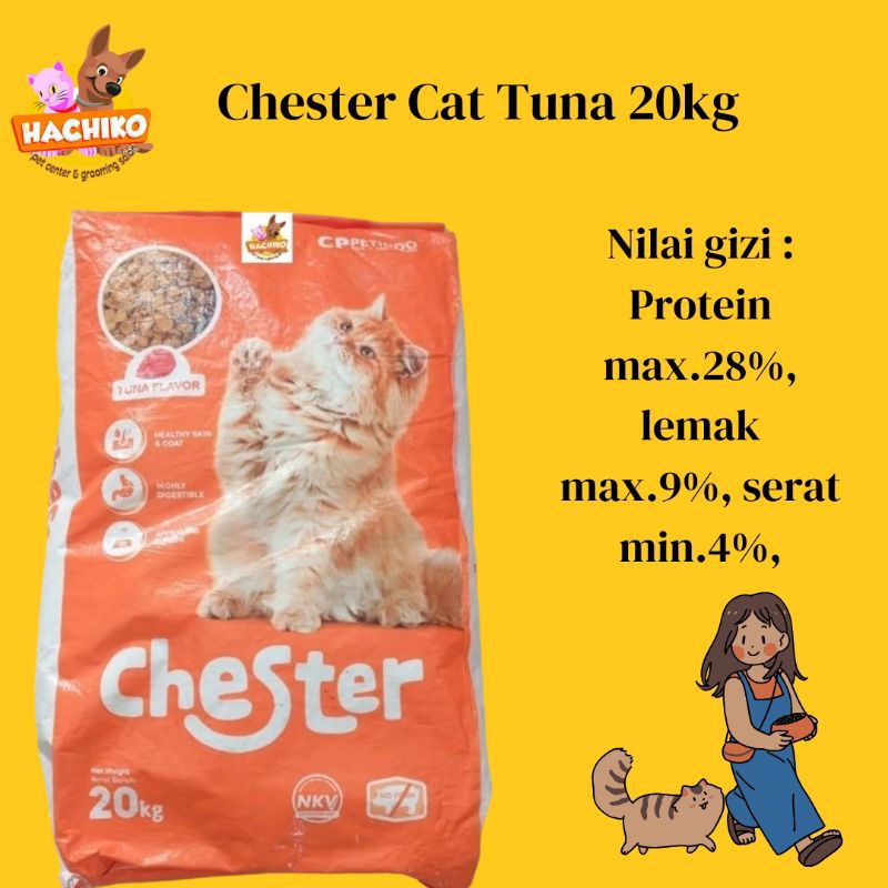 Jual Chester Cat Food 20kg / Chester Cat Tuna 20kg (KHUSUS INSTANT ...