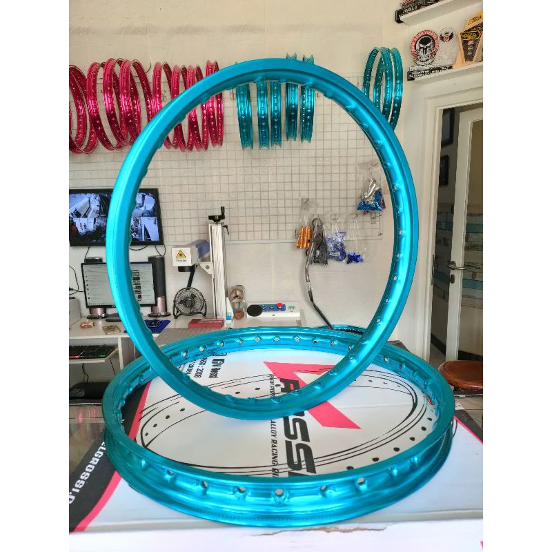Jual VELG ANODIZE POLOS 1 SET warna mint / milanta / Tosca | Shopee ...
