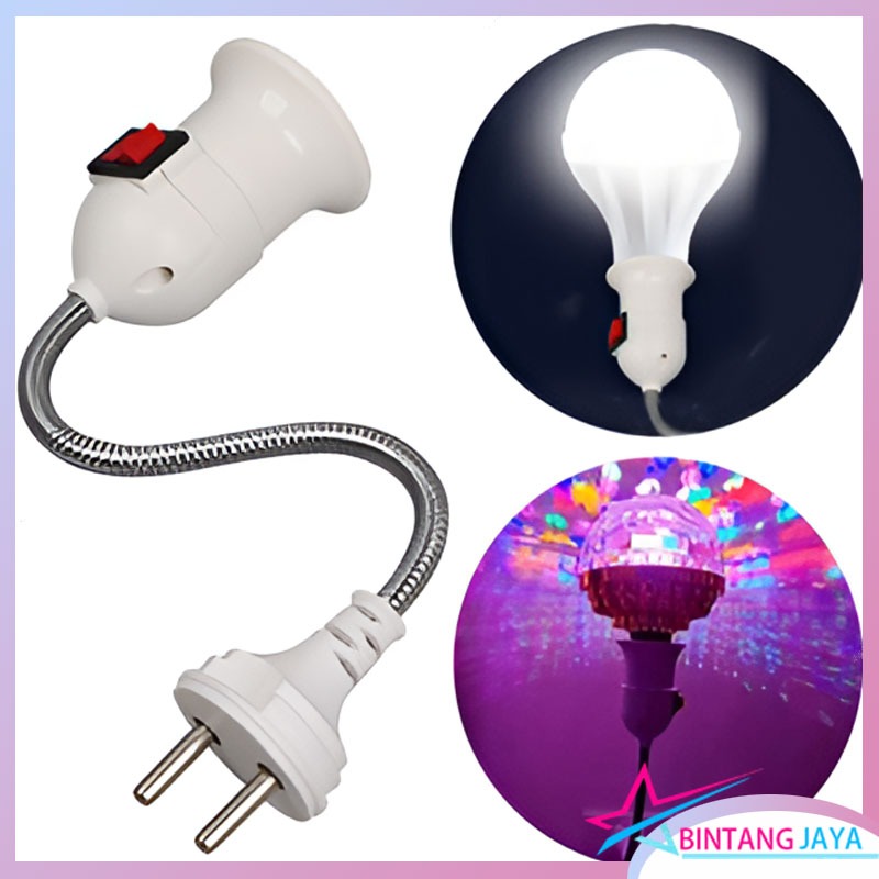 Jual Fitting Lampu Flexible Pitting Colok Holder Lamp Ukuran E27 ...