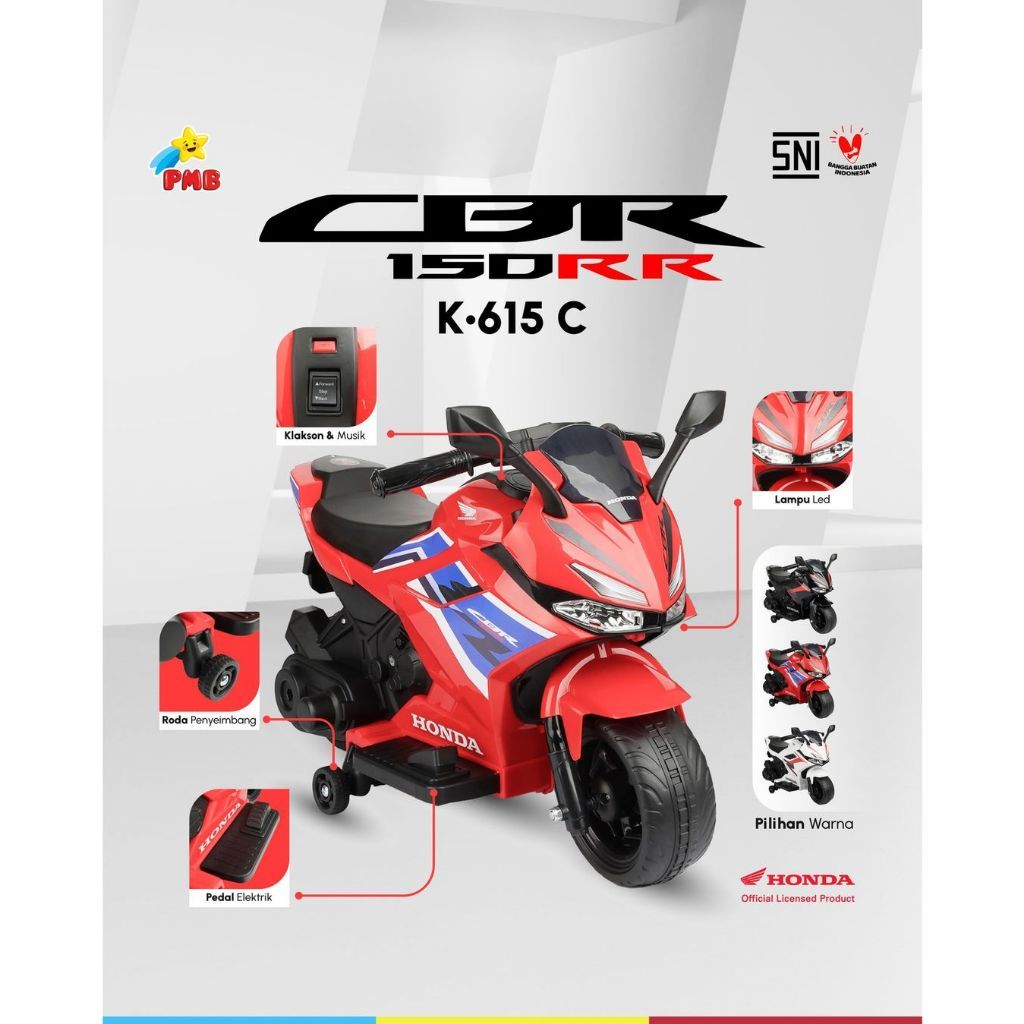 Jual MOTOR AKI MINI ANAK K615C BISA GAS //MOTOR AKI MINI ANAK ADA MUSIK ...