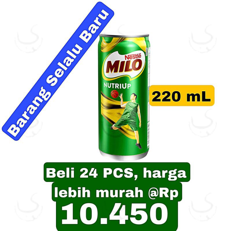 Jual Milo Healty Drink Nutriup Kaleng 220 mL | Shopee Indonesia
