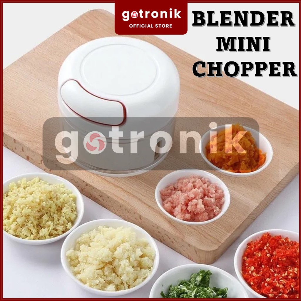 Jual Blender Mini Chopper Manual Penghalus Bawang cabai Bumbu Daging ...